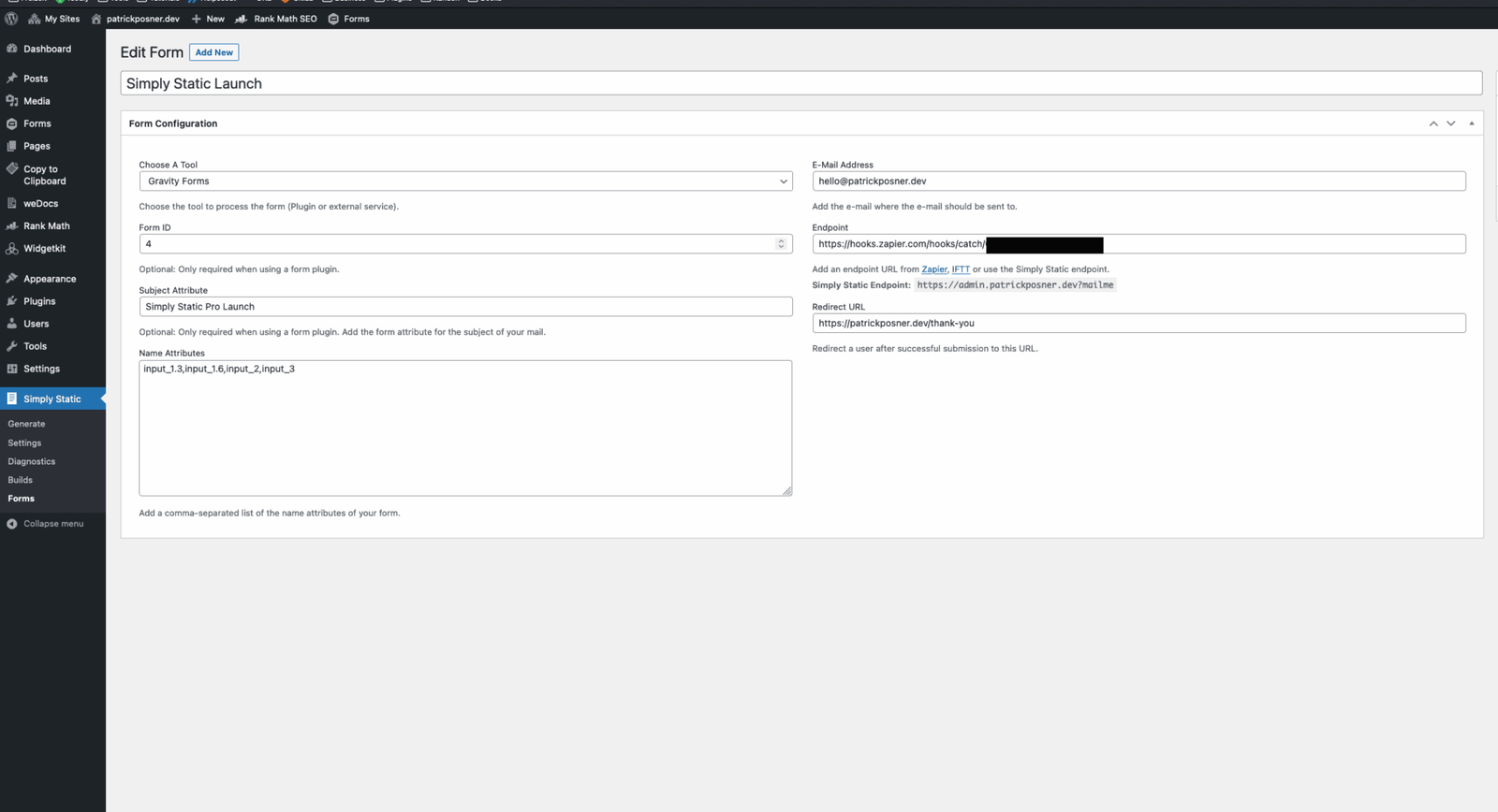 How I built this static website - Simply Static