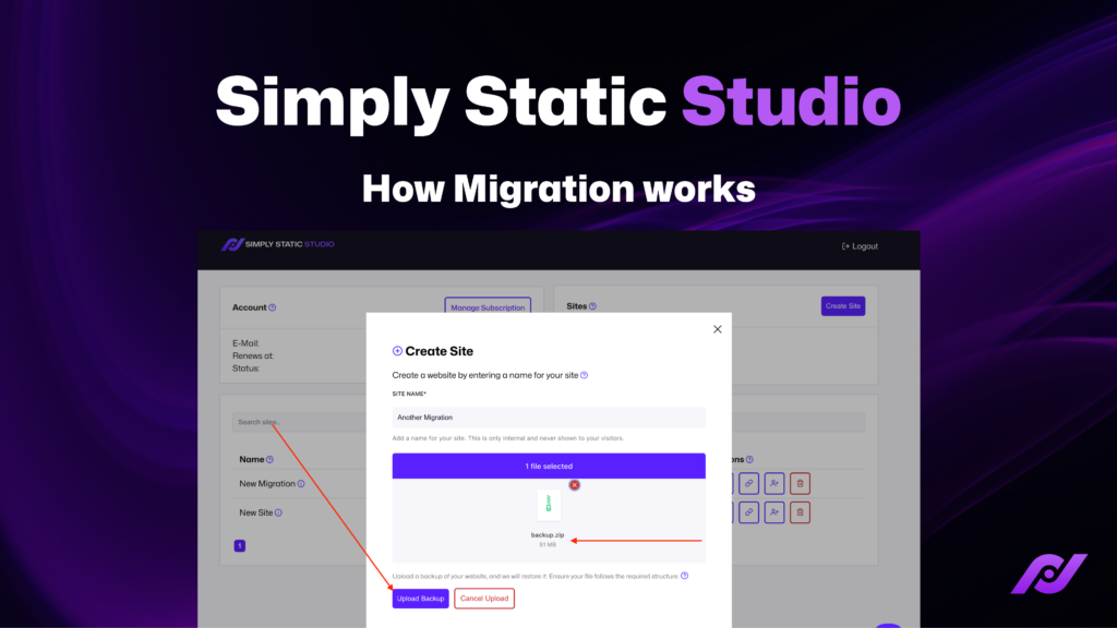 Simply Static Studio - Migration - Simply Static