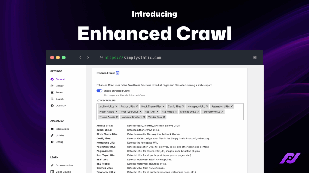 Introducing Enhanced Crawl - Simply Static