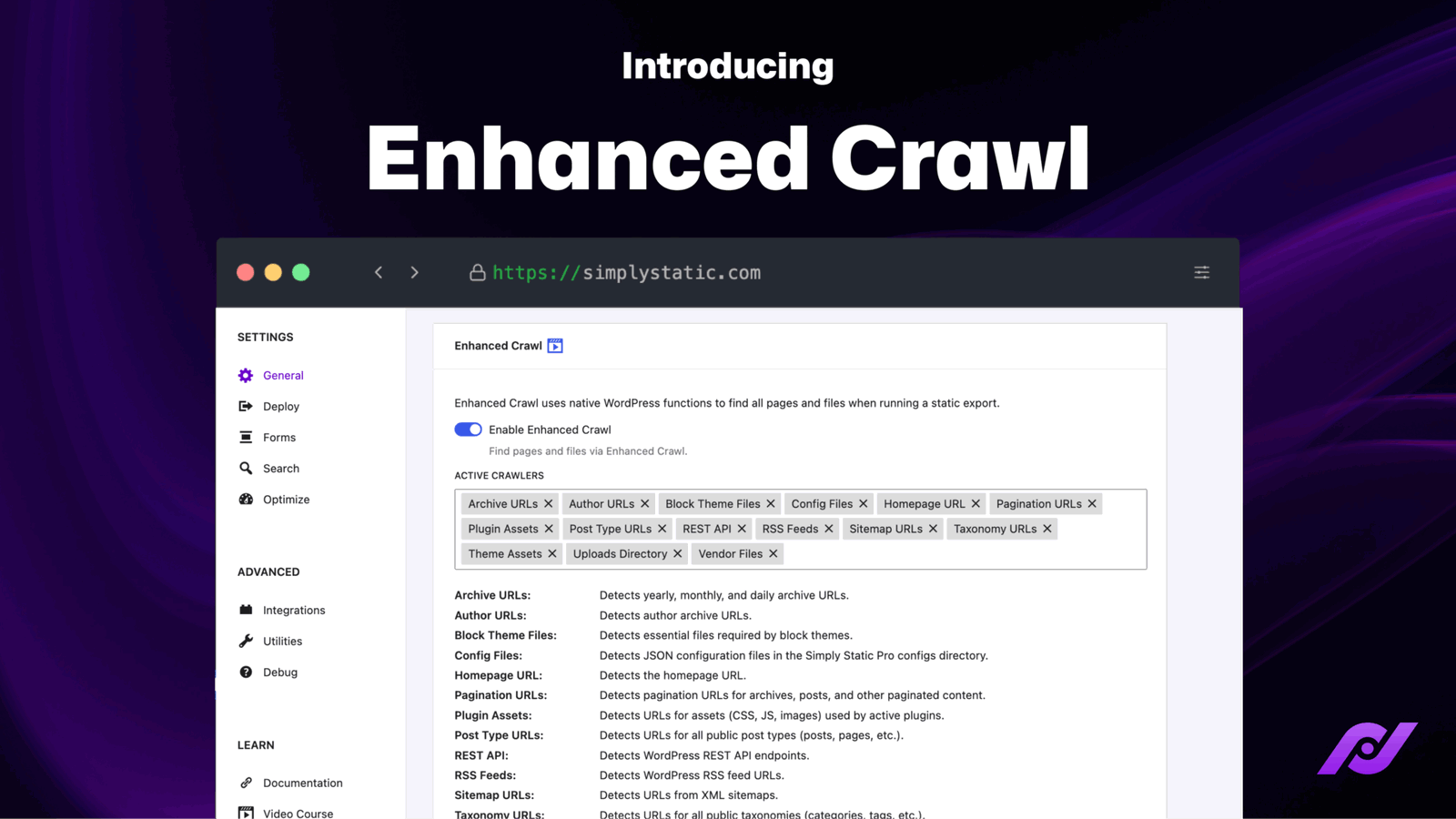 Introducing Enhanced Crawl - Simply Static